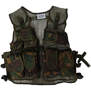 Amazon.com: Kids-Army Woodland Digital Helmet and Kids Combat Vest ...