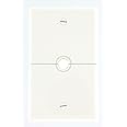 Leviton N751-W 1-Gang .625-Inch, Hole Device Telephone/Cable Wallplate ...