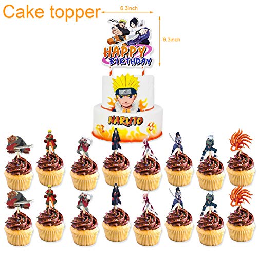 WOOACME 98PCS Naruto Party Decorations Set Includes Banner, Balloons ...