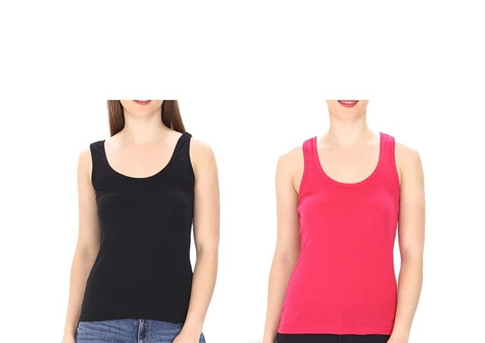 Buy Pack of 2 Tank Top Camisole Sando Spaghetti innerwear for Women at ...