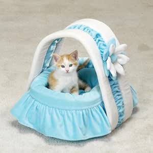 Amazon.com : Cat Dog Blue Bassinet Bed : Pet Beds : Pet Supplies