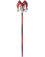 Amazon.com: New Evil King Jester Skull Costume Hand Staff Scepter: Clothing