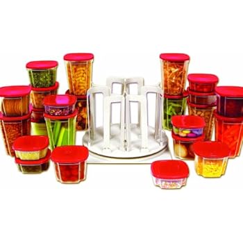 Amazon.com: Smart Spin N Store 49 Piece Food Storage Set: Kitchen & Dining