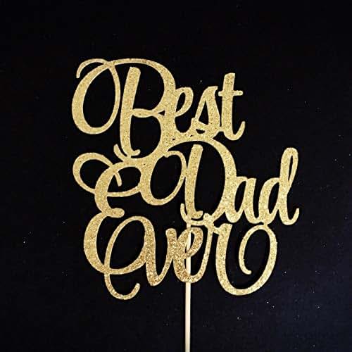 Amazon.com: Best Dad Ever Cake Topper, Father's Day Cake Topper, Dad ...