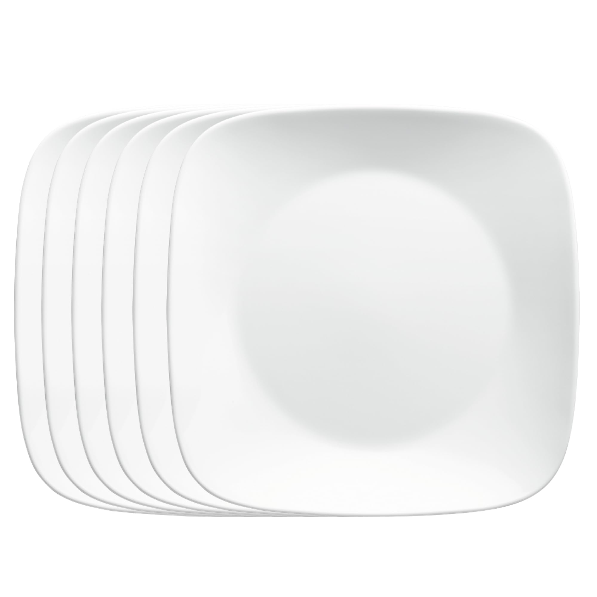 Corelle Vitrelle 6-Piece Salad Plates Set, Triple Layer Glass and Chip ...