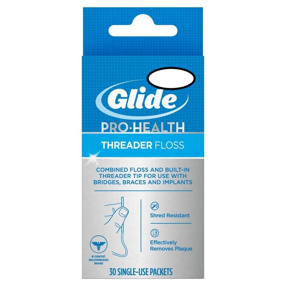 Oral Glide Pro-Health Threader Floss/ 30 Single Use Packets Each (Old ...