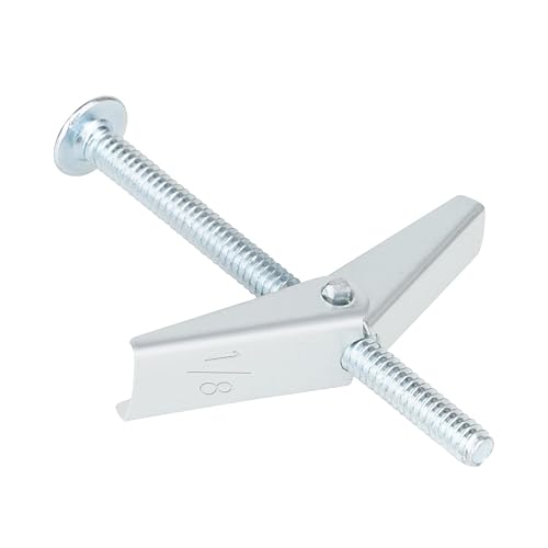 50 Pcs 1/8 Inch Toggle Bolts for Drywall, Heavy Duty Metal Drywall ...