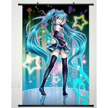 Amazon.com: Great Eastern Entertainment Hatsune Miku Miku Wall Scroll ...