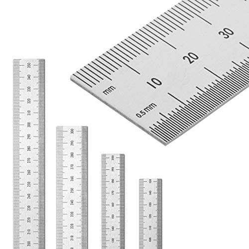 Mr. Pen- Machinist Ruler, 4 Pack (6, 8, 12, 14 inch), Metric Ruler ...