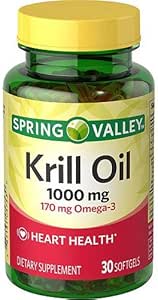 Amazon.com: Spring Valley - Krill Oil, Omega-3 1000 mg, 30 Softgels ...
