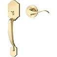 goldenwarm Gold Front Door Handle, Entry Door Handle and Reversible ...