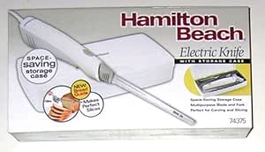 Amazon.com: Hamilton Beach Electric Knife with Storage Case, White ...