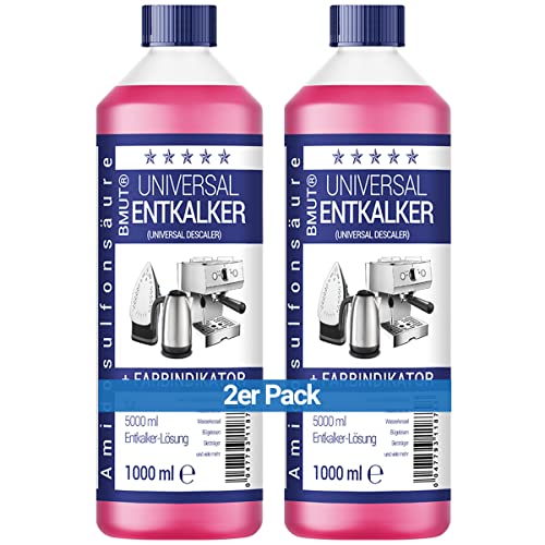 BMUT - Anticalcare universale, 2 x 1000 ml, per macchina da caffè, per 8 (A8W)