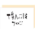 Amazon.com: Ure Tenk Music Theme Thank You Card, Musical Notes ...