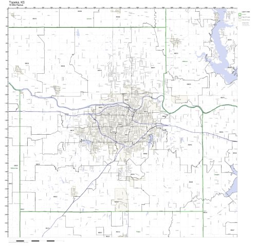 Amazon.com: Topeka, KS ZIP Code Map Laminated: Home & Kitchen