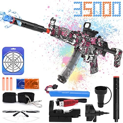 iTechjoy Electric Gel Ball Blaster,Auto and Manual MP5A3 Splatter Ball ...