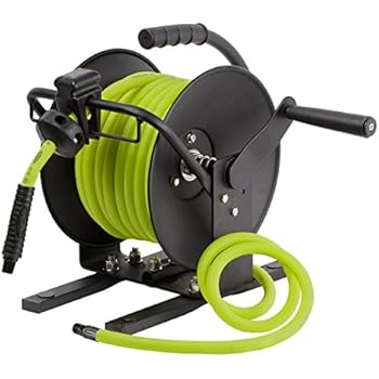 Amazon.com: Flexzilla Manual Open Face Air Hose Reel, 1/4 in. x 100 ft. Heavy Duty, Lightweight ...