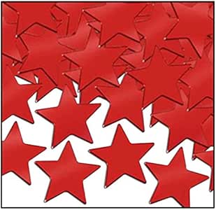 Amazon.com: Red Metallic Stars Confetti: Health & Personal Care