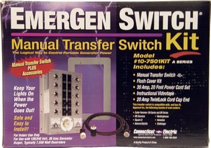 Connecticut Electric EGS107501AKIT Emergen Switch Kit, EGS107501A ...