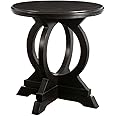 Amazon.com: Uttermost Maiva 24" Wide Weathered Black Wood Round Accent ...
