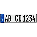 2 x EU KFZ Nummernschilder Autoschilder Kennzeichen ALLE AUTOMARKEN mit ...