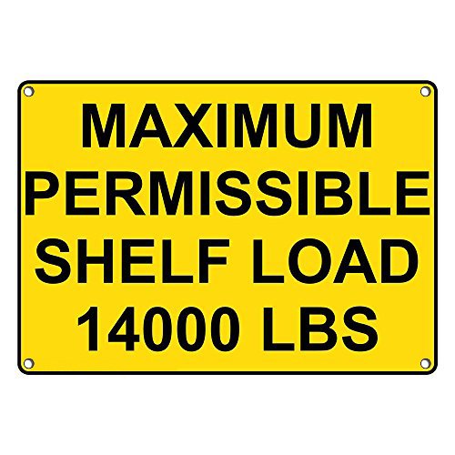 Amazon.com: Weatherproof Plastic Maximum Permissible Shelf Load 14000 ...