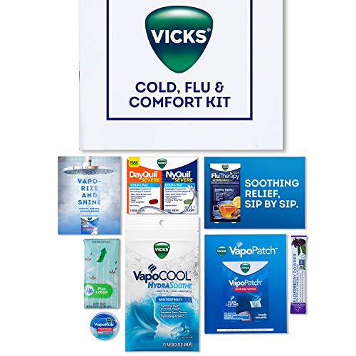Vicks Cold & Flu Care Kit: Travel Size Dayquil & Nyquil Cold Medicine ...