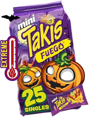 Takis Mini Fuego Rolled Tortilla Chips, Hot Chili Pepper & Lime, 35 ...