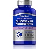 Amazon.com: Piping Rock Glucosamine Chondroitin MSM Plus Turmeric | 180 Caplets | Double ...