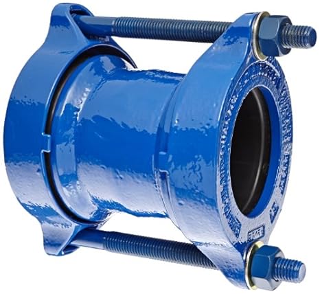 Smith-Blair Ductile Iron Pipe Coupling, Universal, Epoxy Coated Steel ...