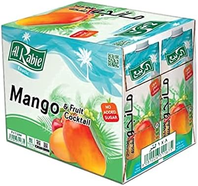 Al Rabie Mango And Fruit Cocktail Juice 1 Liter, 8 Pack price in Saudi ...