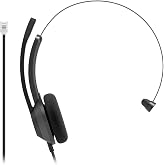 Amazon.com: Cisco Headset 322 RJ9, Wired Dual On-Ear Headphones, RJ9 ...