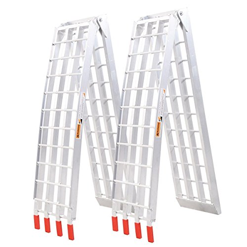 Goplus® 7.5' Loading Ramp 1760 lb Heavy Duty Aluminum ATV UTV Arched ...