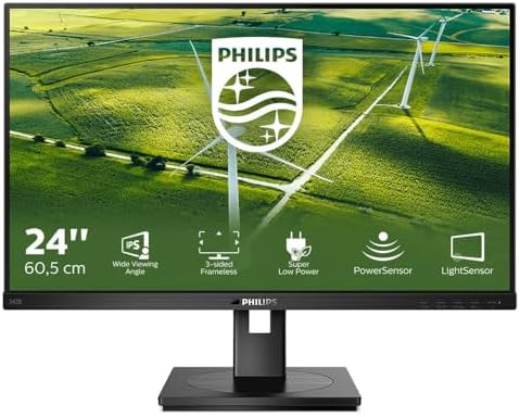 Philips 242B1G - 24 Inch FHD Monitor, 75 Hz, 4ms, IPS, Speakers, USB ...