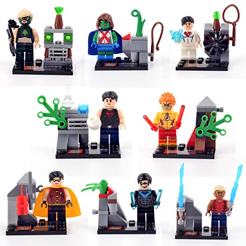 Buy Young Justice 8pc Set: Robin, Kid Flash, Superboy-Cadmus Version ...
