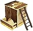 Trixie Large Wooden Digging Tower for Pet Hamster, 25 × 24 × 20 cm ...