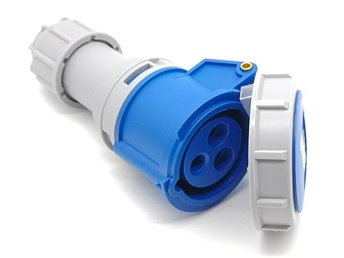 Elecbee Industrial Socket Connector, 3 Pin 16A 220V-250V 50/60Hz 3P 6h ...