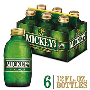 Mickey's Fine Malt Liquor, 6 pk, 12 oz. bottle, 5.6% ABV: Amazon.com ...