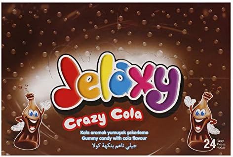 Elvan Jelaxy Crazy Cola Flavour Gummy Candy, 20 gm X 24 price in UAE ...