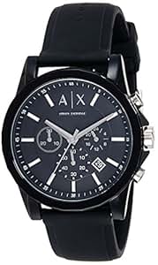 Amazon.com: Armani Exchange Men's AX1326 Black Silicone Watch: Watches