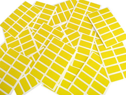 200 Yellow Stickers - Sticky Coloured Self Adhesive Labels for Colour ...