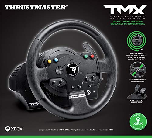 ThrustMaster TMX Racing Wheel with force feedback and racing pedals ...