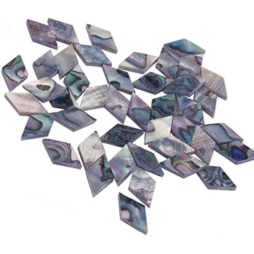 Paua Wood & Inlay Material Abalone Shell Diamond Inlays Guitar Mandolin ...