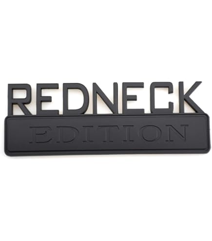 New Redneck Edition Truck Boat Car Emblem Logo Decal Sign Red Neck