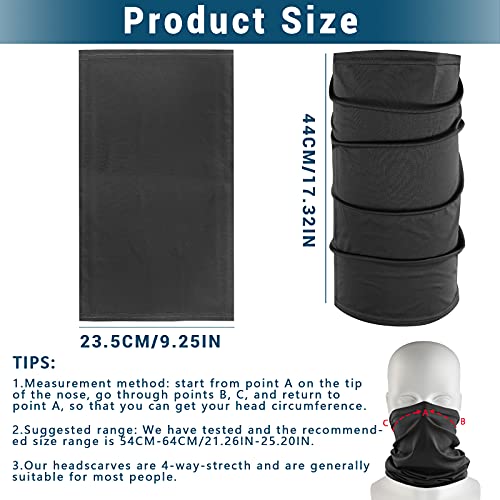 Dapaser 8 Pack Neck Gaiter Balaclava Gator Face Mask UV Protection ...