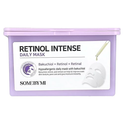 SOME BY MI Retinol Intense Daily Mask - 30 Sheets, 11.8Oz - Mild Korean ...