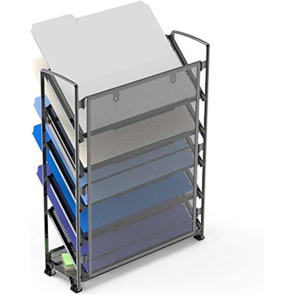 SimpleHouseware Letter Trays & Stacking Supports 6 Tier Wall Mount ...