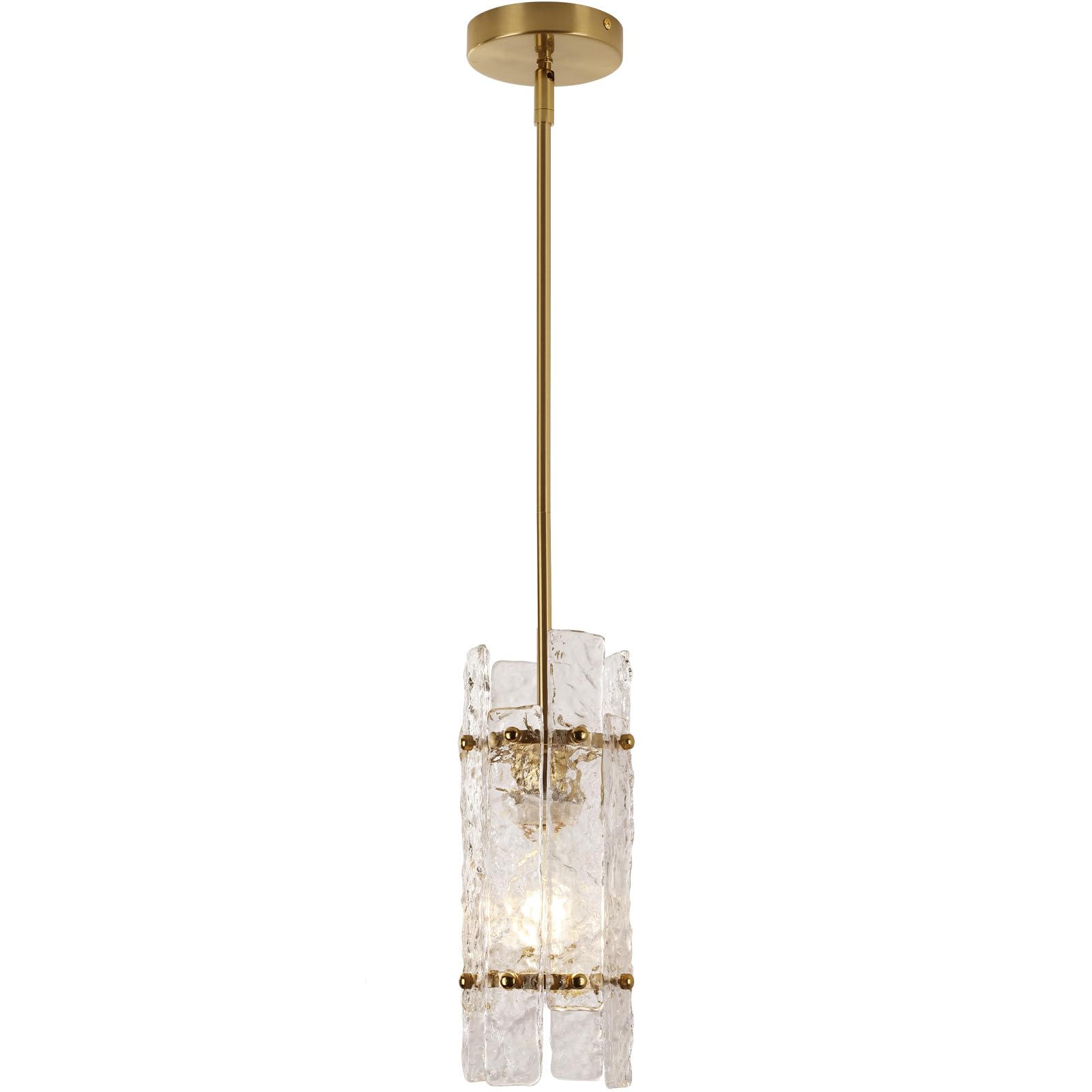 Modern Gold Crystal Pendant Light for Kitchen Island, Luxury Mini Water ...