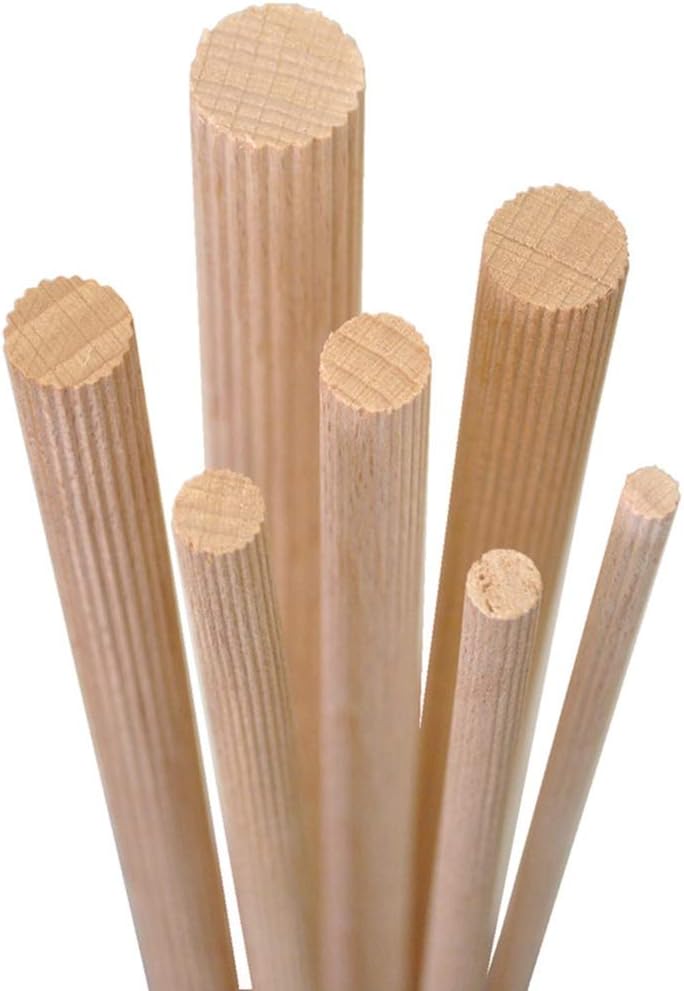 5 X Tasselli Legno Aste Scanalati Tassello Faggio 8 1000 Mm Amazon it