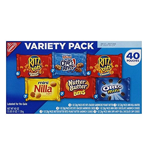 Buy Nabisco Mini Snack Variety Pack - 40 Packs-40oz (2 Boxes) Online at ...